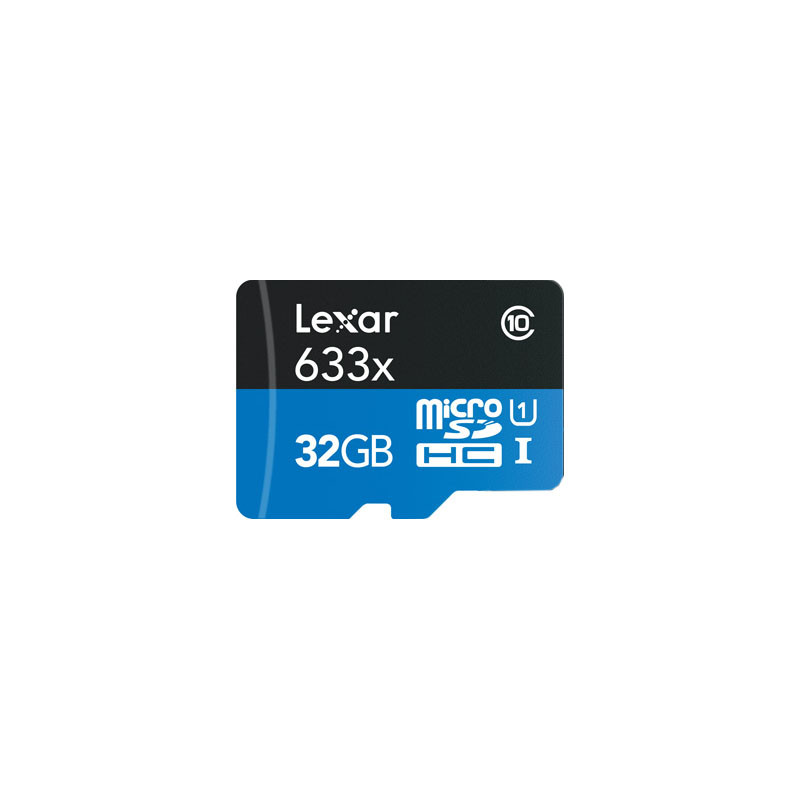 LEXAR Carte Micro-SDHC 32 Go 633x avec adaptateur / lecteur de carte - Micro SD et Micro SDHC ...